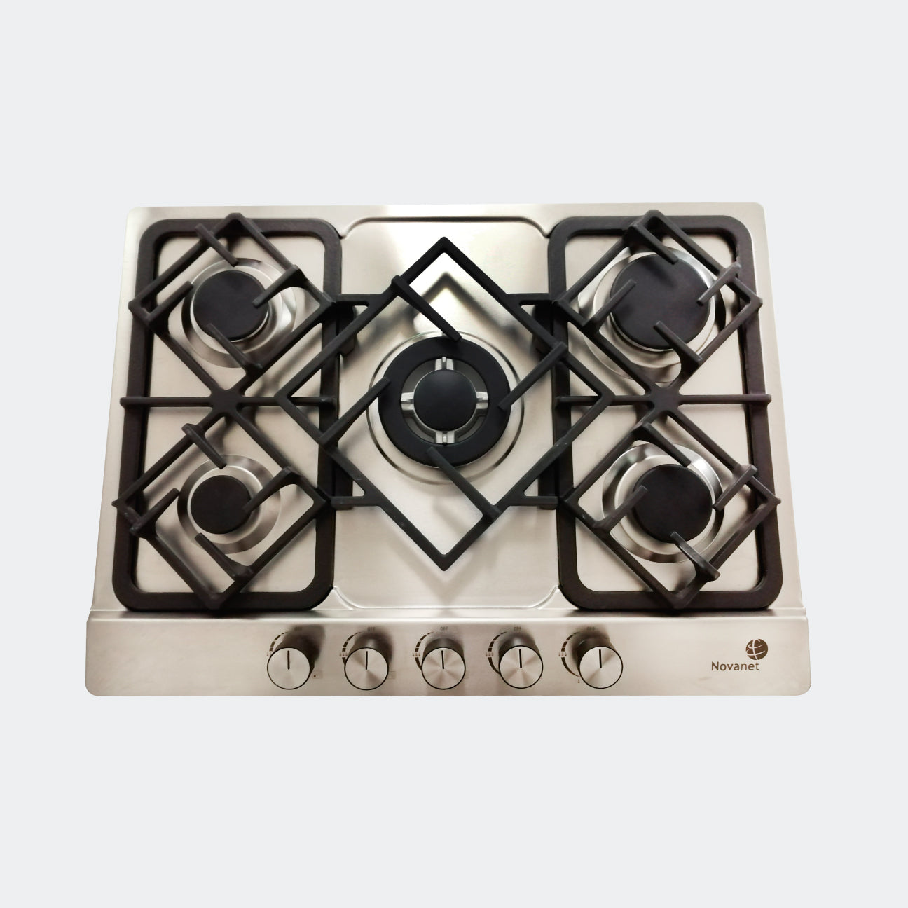 PARRILLA DE EMPOTRAR NOVANET, 5 QUEMADORES SUPERIORES, ENCENDIDO ELECT